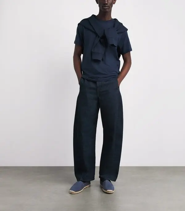 Sandro Organic Cotton Logo T-shirt - Blue