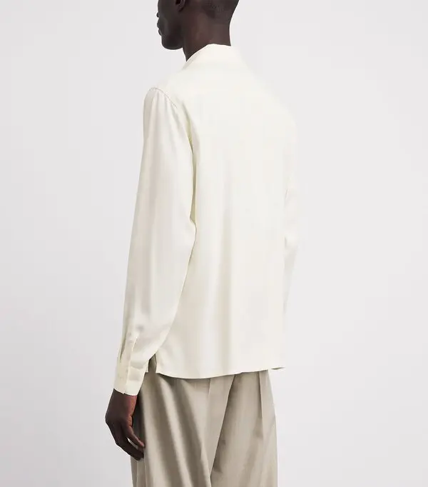 Sandro Notched-collar Shirt - Beige