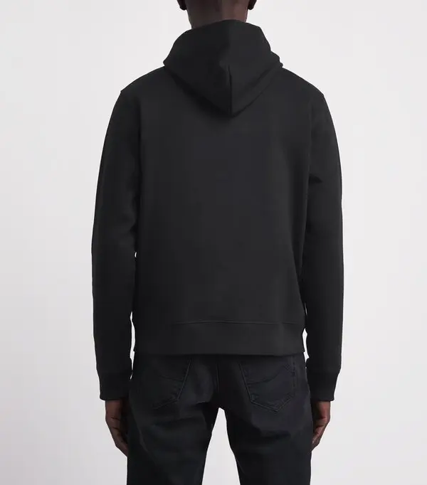 Sandro Cotton Logo Hoodie - Black
