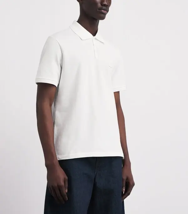 Sandro Cotton Logo Polo Shirt - Beige