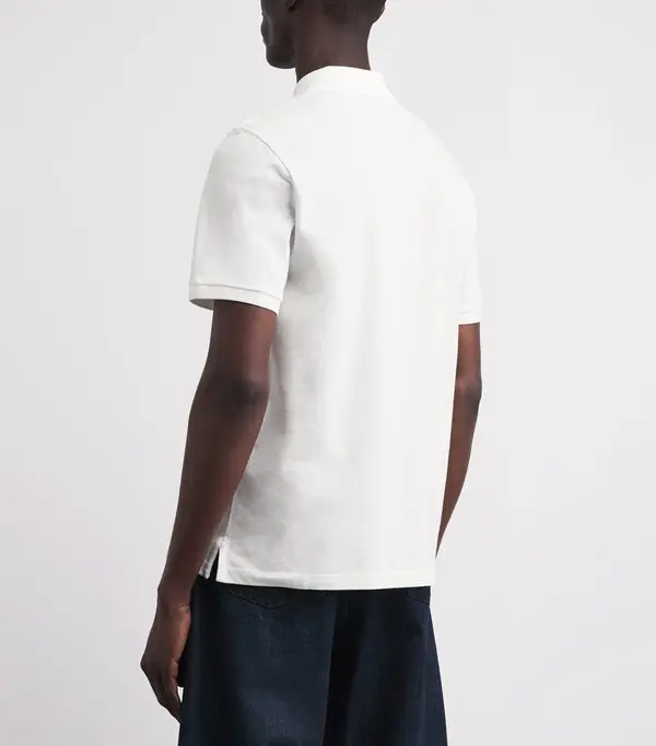 Sandro Cotton Logo Polo Shirt - Beige