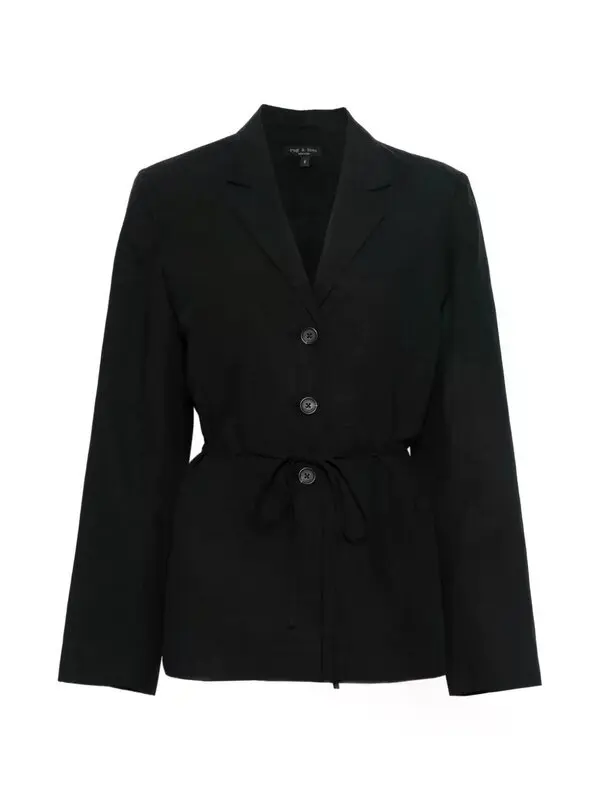 Rag & Bone Chappell Tie Blazer - Black