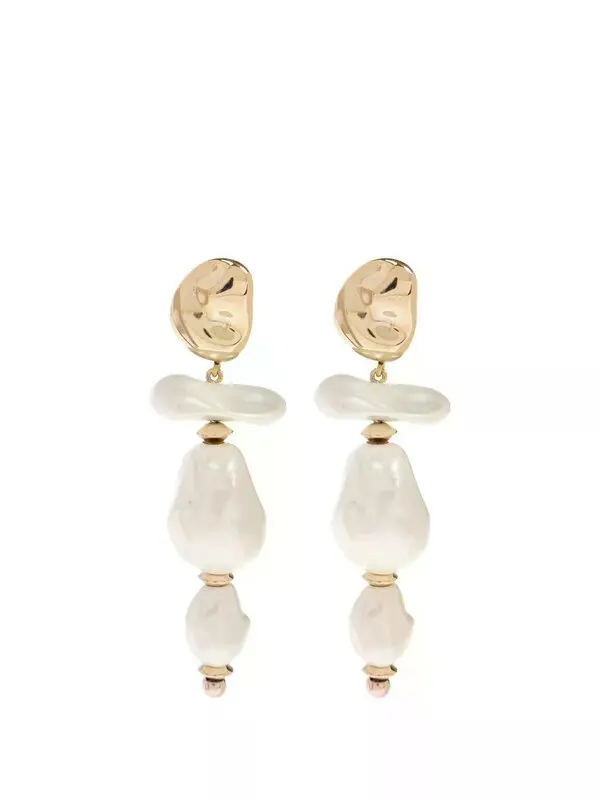 Cult Gaia Fabbie Faux-pearl Drop Earrings - Gold
