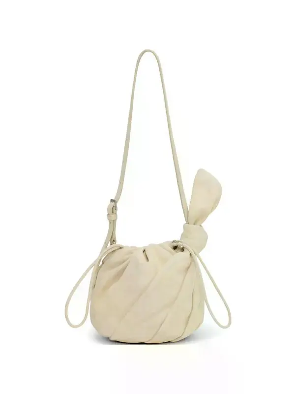 ROTATE BY BIRGER CHRISTENSEN Bon Bon Suede Bucket Bag - Neutrals