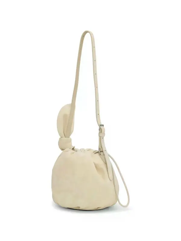 ROTATE BY BIRGER CHRISTENSEN Bon Bon Suede Bucket Bag - Neutrals
