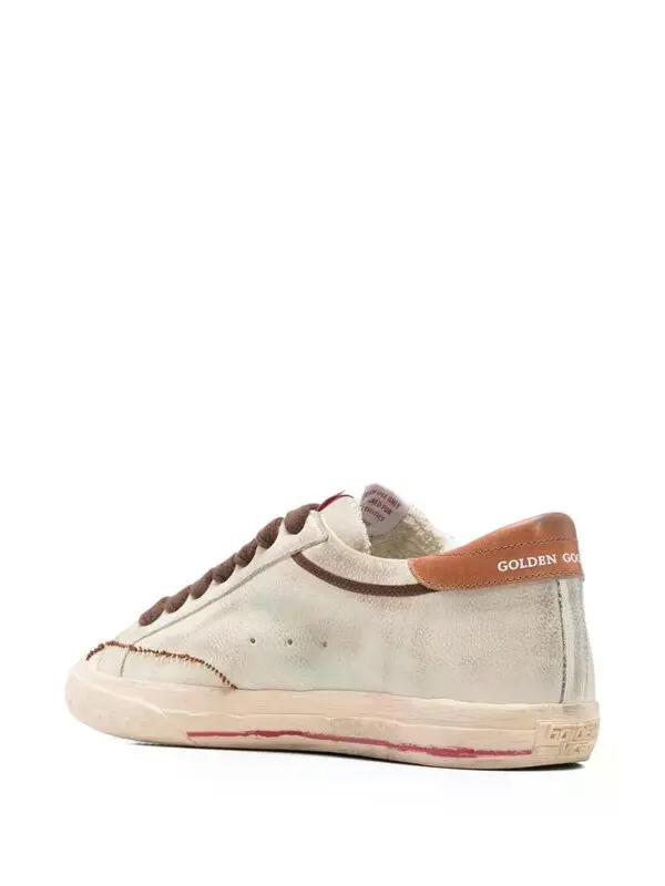 GOLDEN GOOSE Star-applique Leather Sneakers - Neutrals