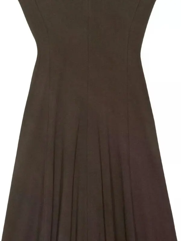 FRAME Studio V-neck Dress - Brown
