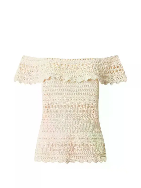 MARANT ETOILE Zaelle Crochet Off-shoulder Top