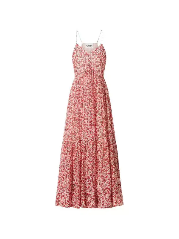 Isabel Marant Étoile Sabba Floral-print Midi Dress - Red