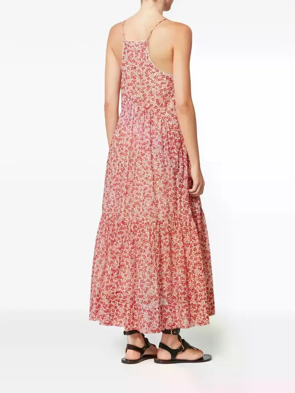 Isabel Marant Étoile Sabba Floral-print Midi Dress - Red