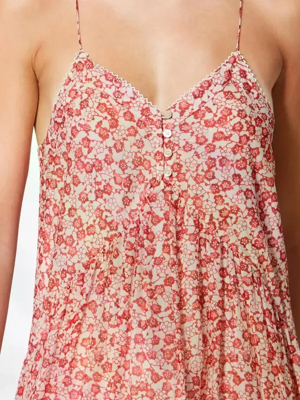 Isabel Marant Étoile Sabba Floral-print Midi Dress - Red