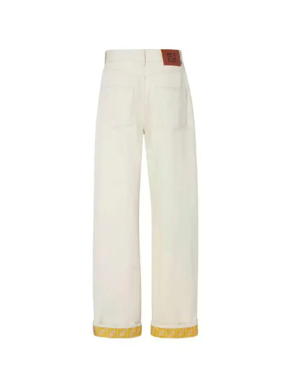 Fendi Straight Leg Jeans - Neutrals