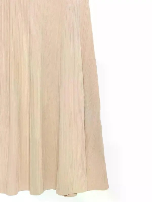 JOSEPH Plissé Knit Midi Dress - Neutrals