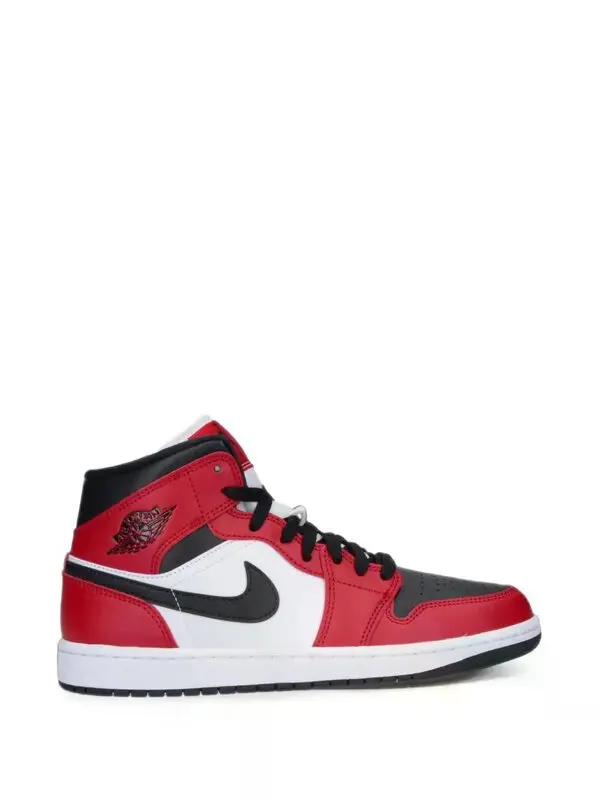 Nike Logo Lace-up Sneakers - Red