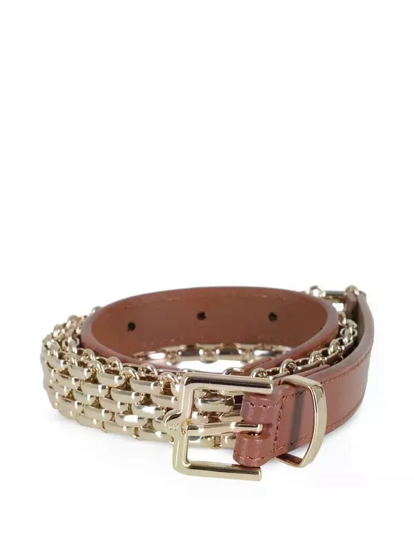 Max Mara Chain Buckled Belt - Brown