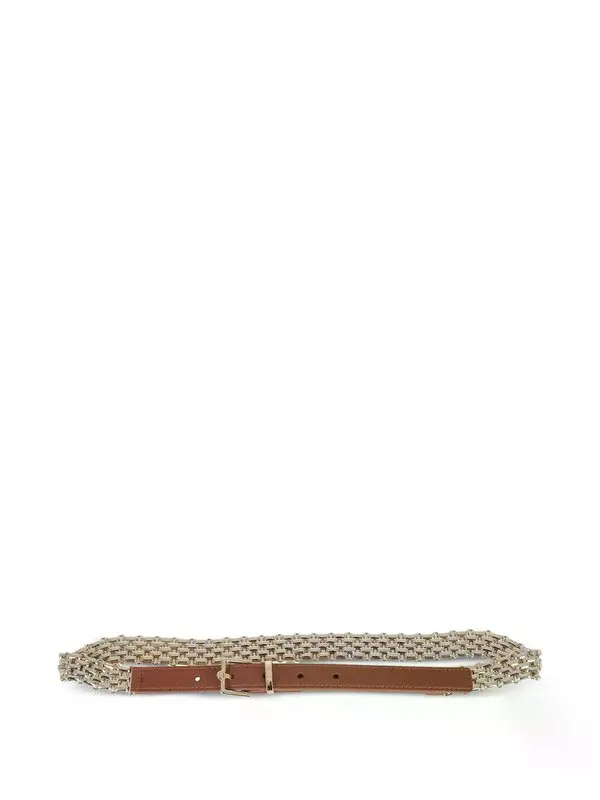 Max Mara Chain Buckled Belt - Brown