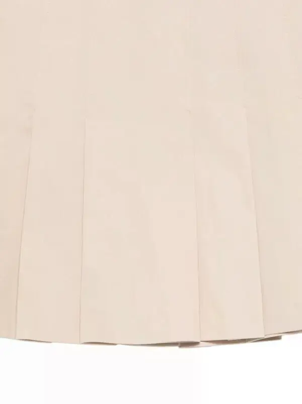 Lacoste Mini Pleated Skirt - Neutrals