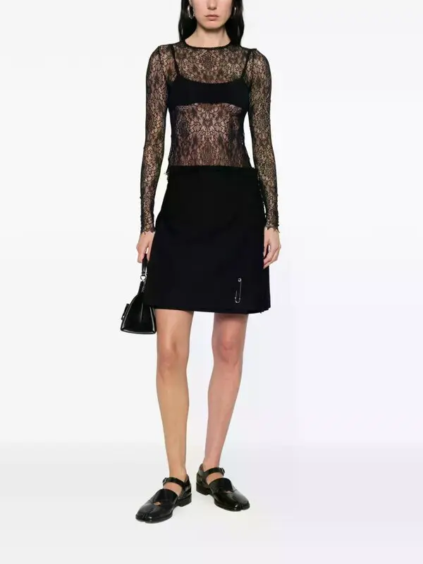 PAULINE DUJANCOURT Lace Long-sleeve Top