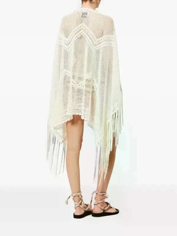 Isabel Marant Étoile Medium Length Crochet Cape - Neutrals
