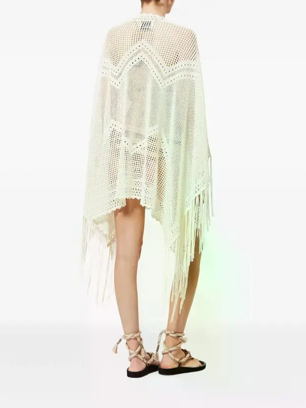 Isabel Marant Étoile Medium Length Crochet Cape - Neutrals