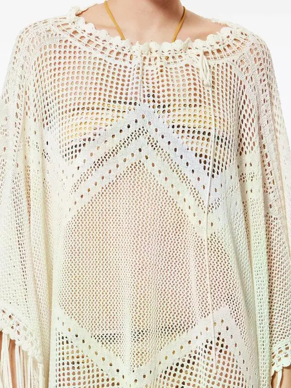 Isabel Marant Étoile Medium Length Crochet Cape - Neutrals