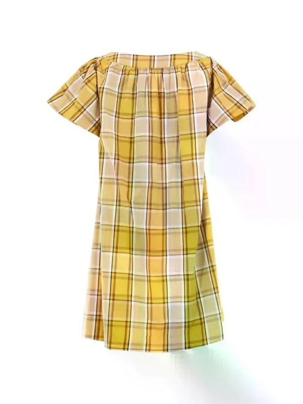 Sea Plaid Mini Dress