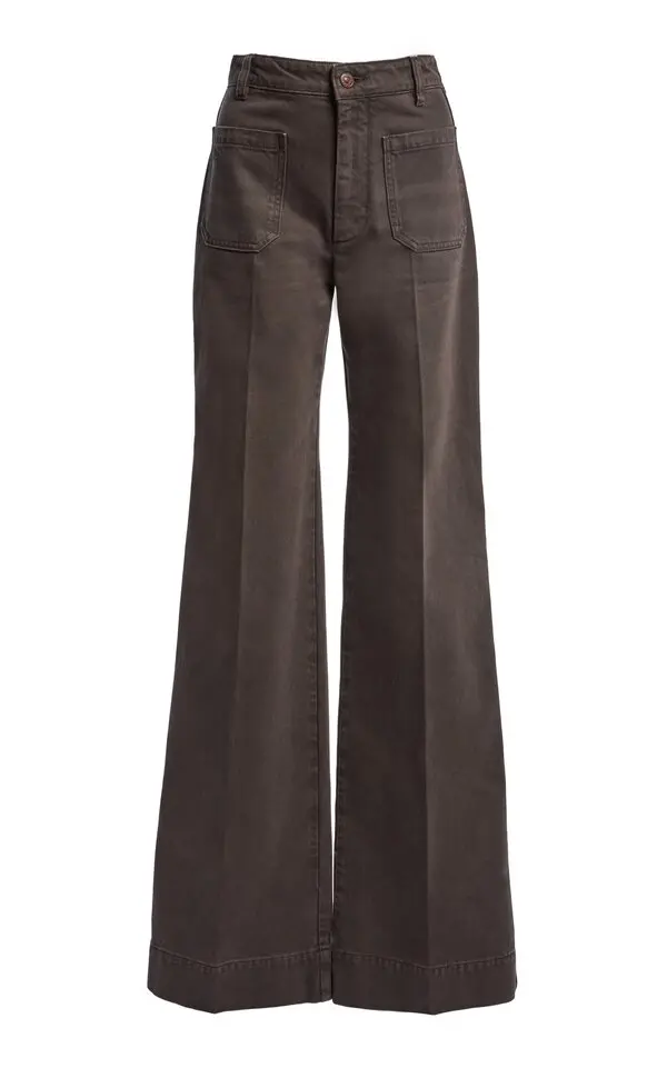 Victoria Beckham Alina High-rise Straight-leg Jeans - Grey
