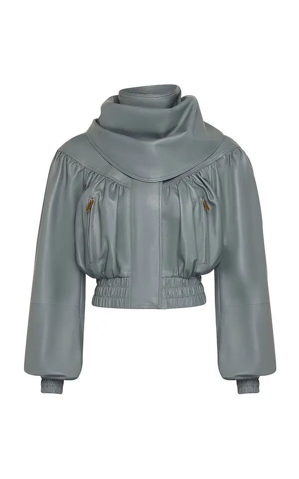 Zimmermann Valiant Cropped Leather Jacket