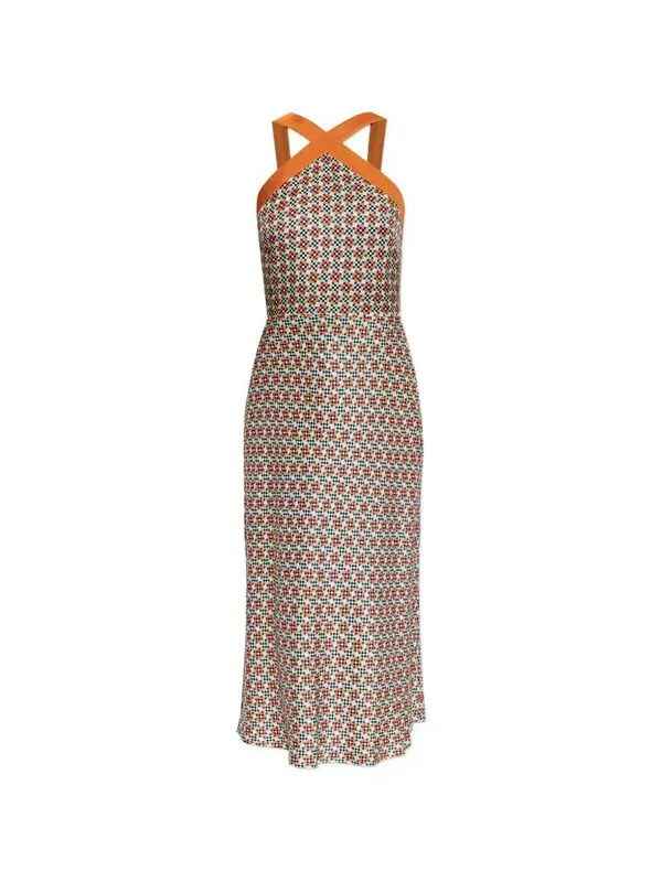 Paul Smith Patterned Midi Dress - Orange