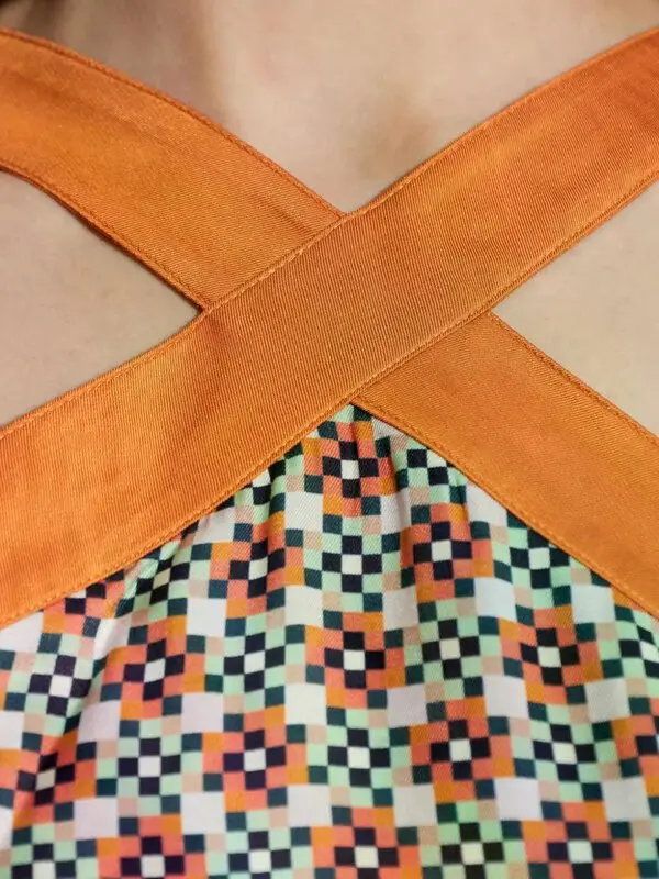 Paul Smith Patterned Midi Dress - Orange