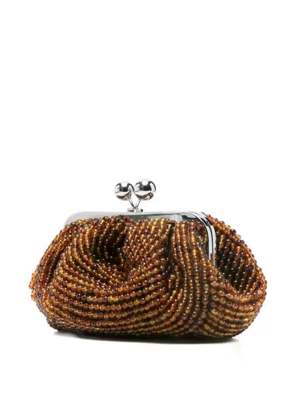 Max Mara Beaded Clutch Bag