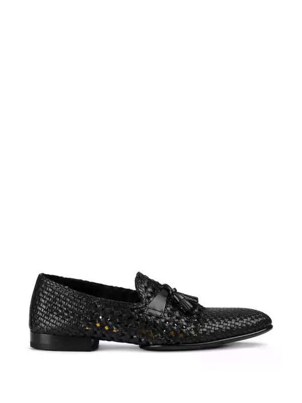 DOUCAL'S Tassel-detail Leather Loafers - Black