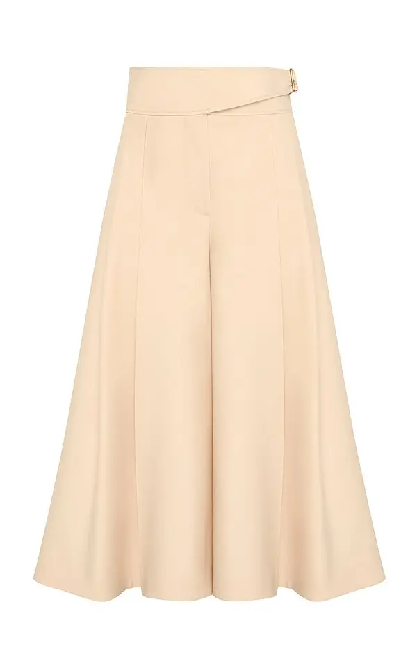 Zimmermann Valiant Wool-blend Wide-leg Trousers - Neutral