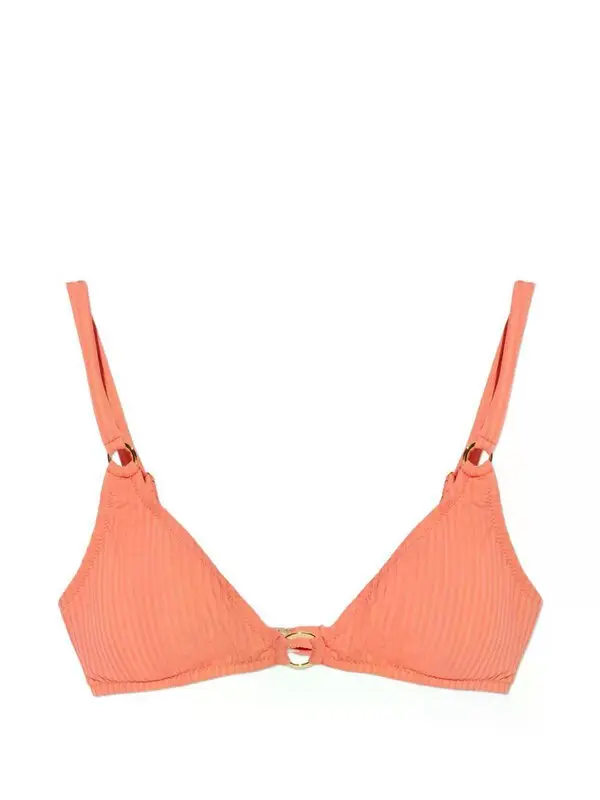 Melissa Odabash Montenegro Ring-detail Bikini Top - Orange