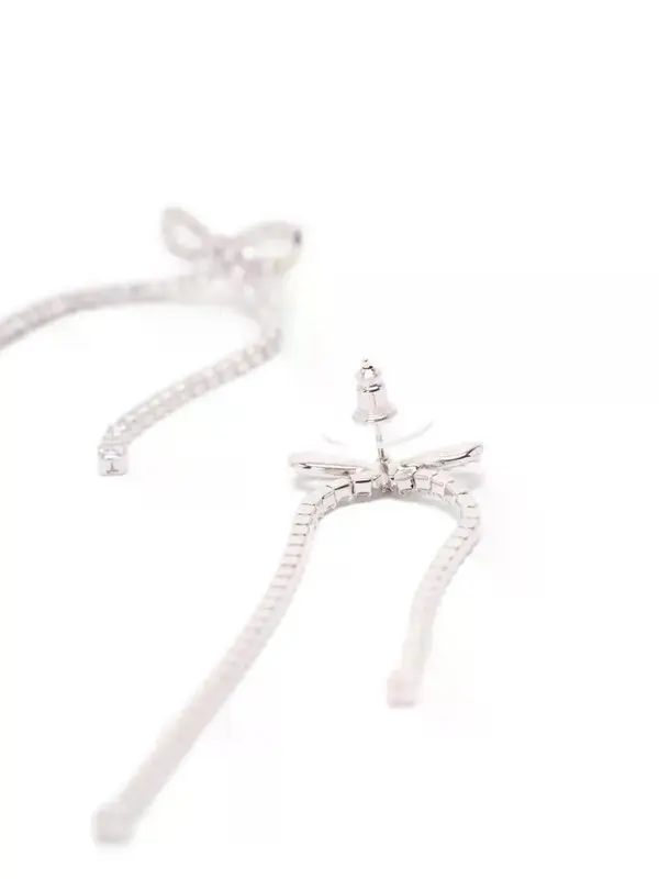 SELF-PORTRAIT Bow Design Drop Earrings