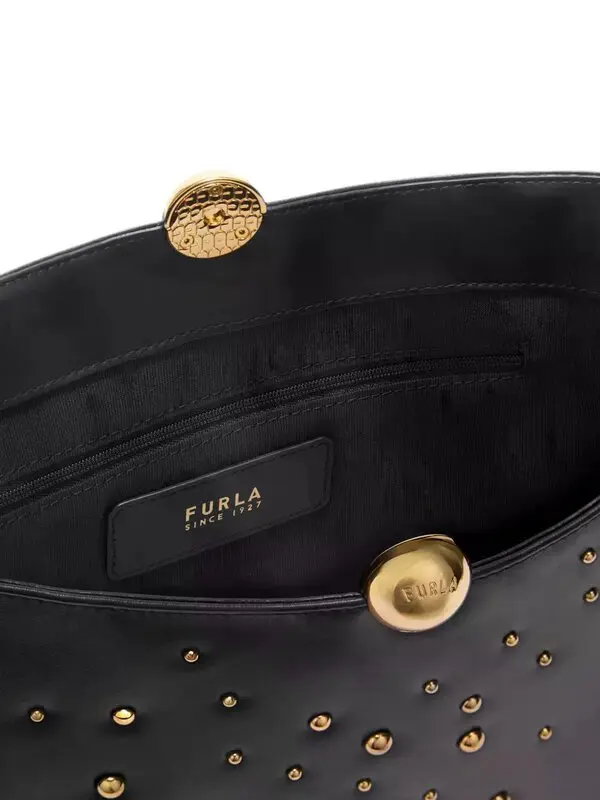 Furla Sfera Studded Leather Shoulder Bag