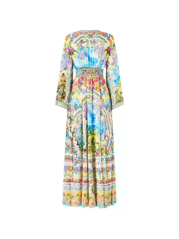 Camilla Kimono Sleeve Shirring Dress