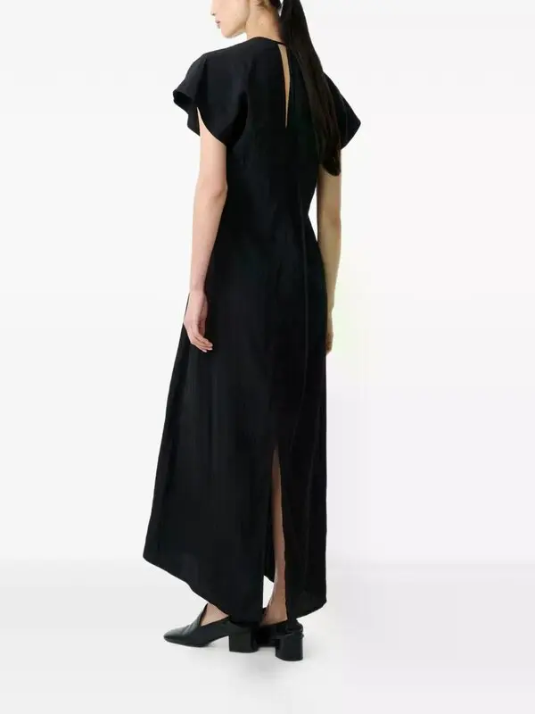 Studio Nicholson Surat Cap-sleeve Dress - Black