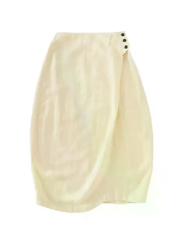 Studio Nicholson Bryde Button Patch Pocket Skirt - Yellow