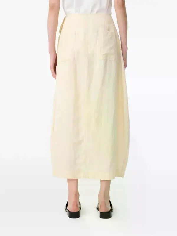 Studio Nicholson Bryde Button Patch Pocket Skirt - Yellow