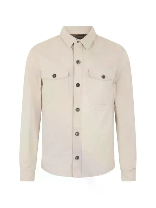 MOORER Light Beige Pocket Button Jacket - Neutrals