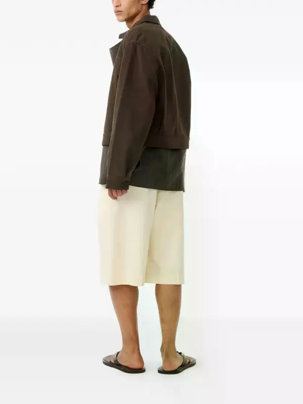 Studio Nicholson Piper Cropped Jacket - Brown