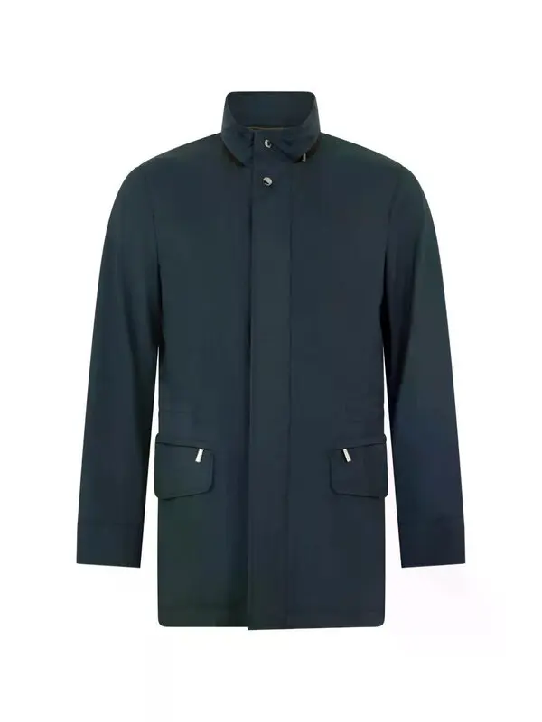 MOORER High-collar Padded Jacket - Blue