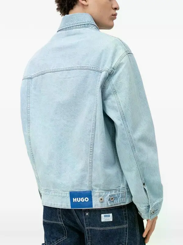 Hugo Buttoned-pockets Denim Jacket - Blue