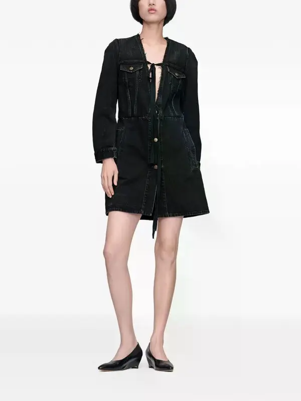 MAISON MARGIELA V-neck Mini Dress