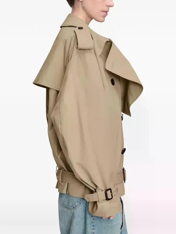 MAISON MARGIELA Folded Collar Cotton Caban