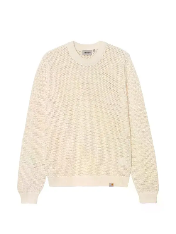 Carhartt Work In Progress Stockton Open-knit Sweatshirt - Neutrals
