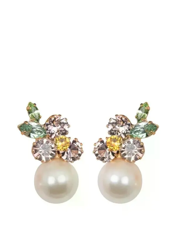 JENNIFER BEHR Vivi Faux Pearl Earrings - Gold