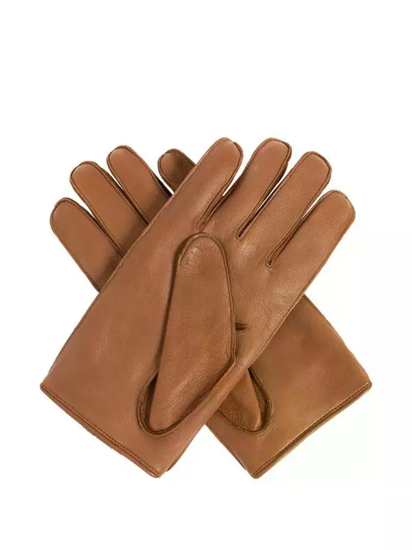 Giorgio Armani Cutout Driving Gloves - Neutrals