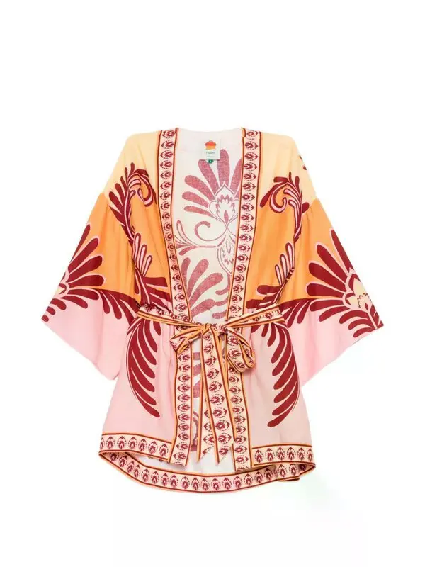Farm Rio Arabesc Soft Kimono - Orange